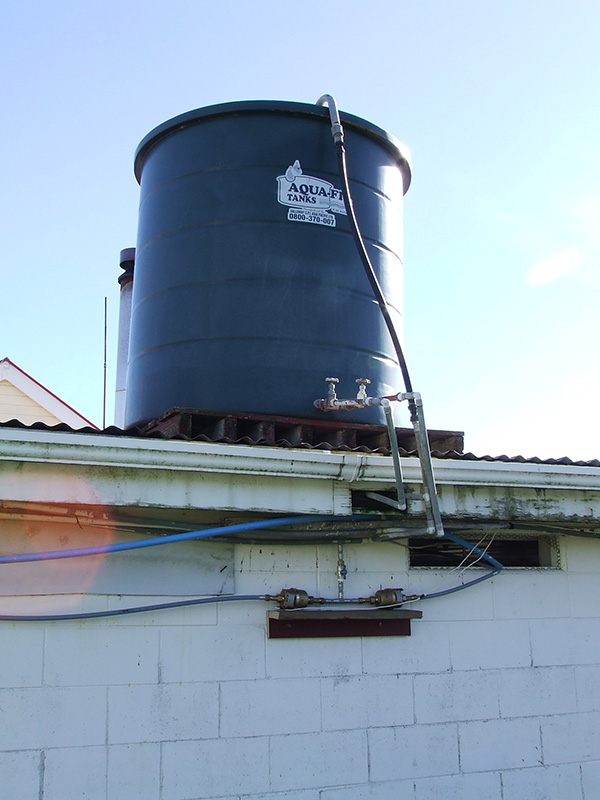 Typical water header tank. | Earth Sciences New Zealand | NIWA